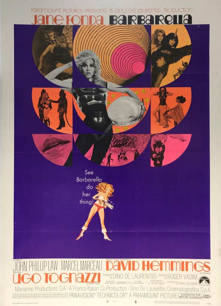 Barbarella 1968 Style B US One Sheet Movie Poster - BHP Collectibles