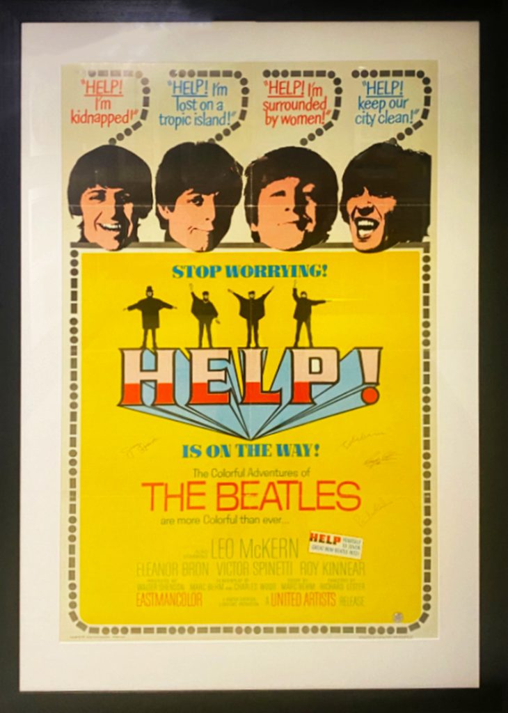 The Beatles: HELP! 1965 Signed US One Sheet Movie Poster - BHP Collectibles