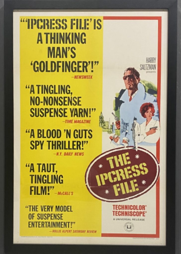 The Ipcress File 1965 US One Sheet Movie Poster - BHP Collectibles