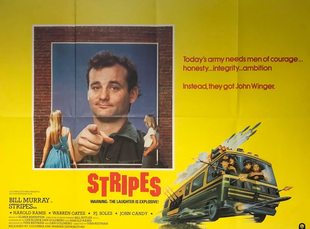 Stripes 1981 UK Quad Movie Poster - BHP Collectibles