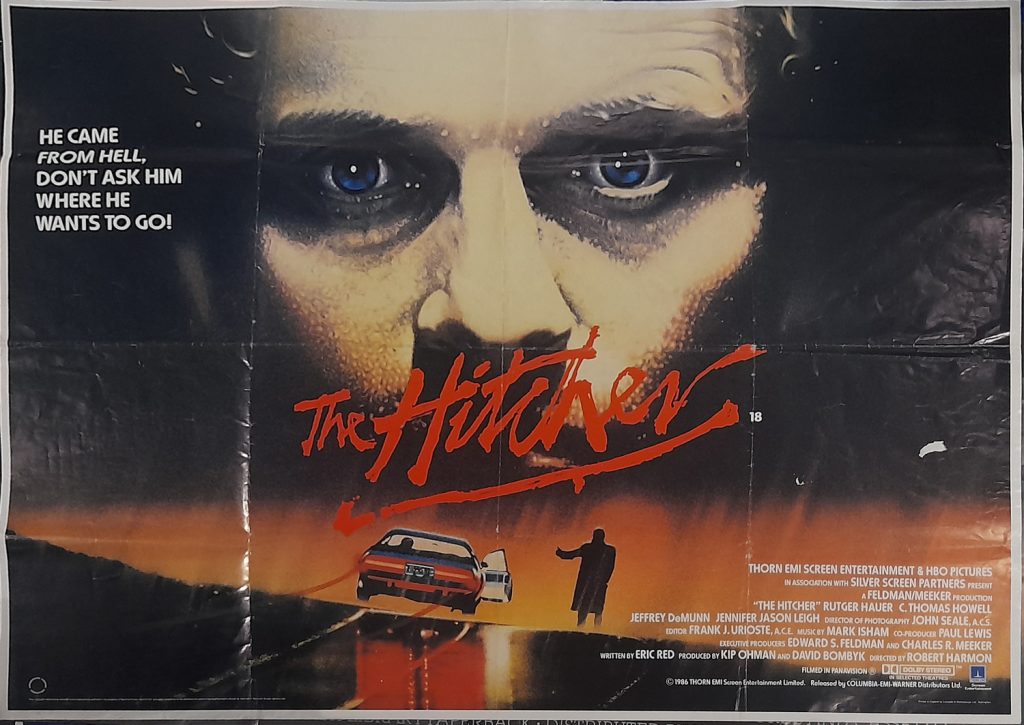 The Hitcher 1986 UK Quad Movie Poster - BHP Collectibles