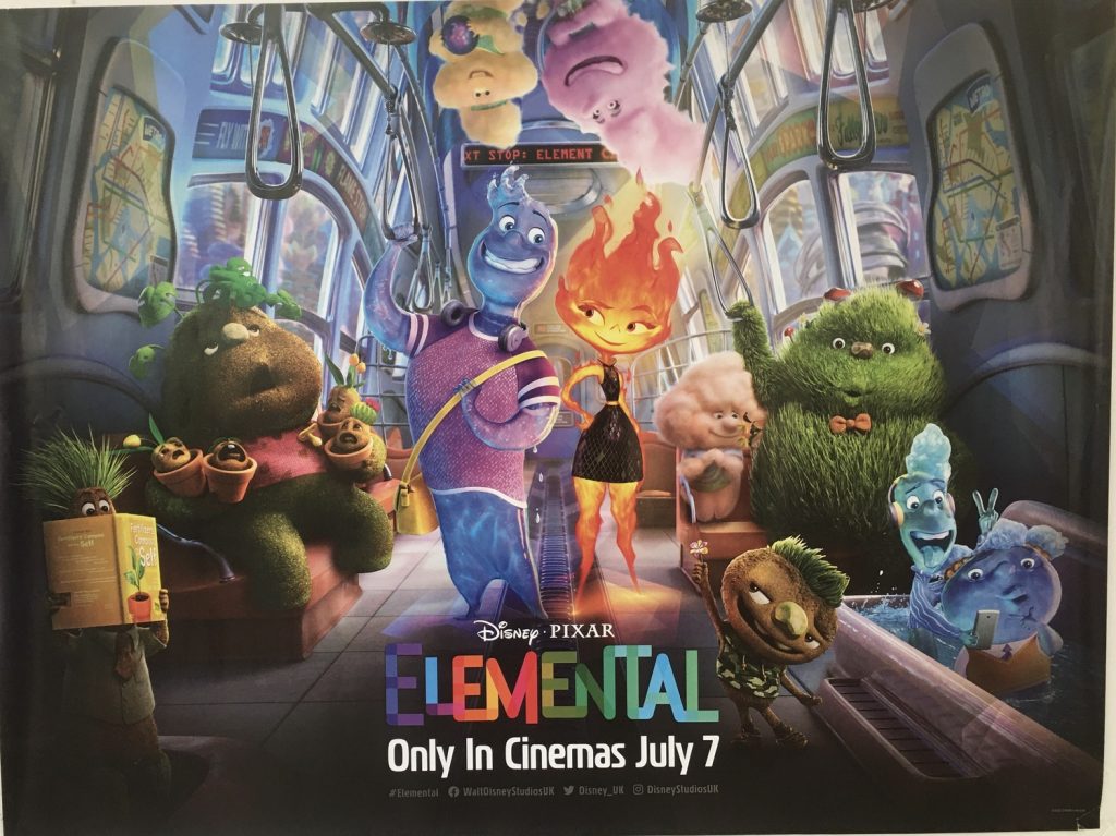 Elemental 2023 UK Quad Movie Poster - BHP Collectibles
