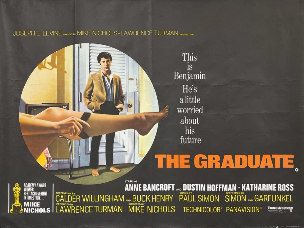 The Graduate 1967 UK Quad Movie Poster | BHP Collectibles